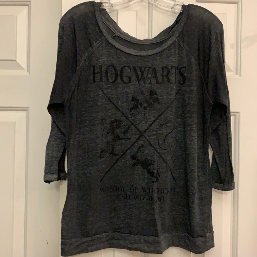 Harry Potter Hogwarts Semi Sheer Tee Juniors M - Gem